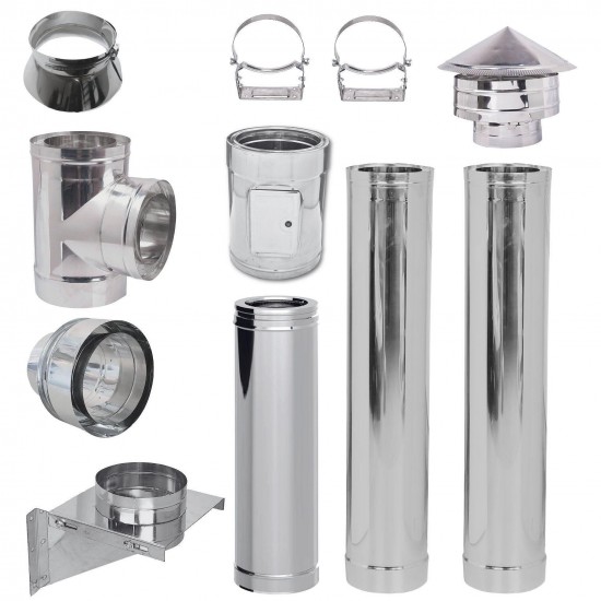 Κιτ καπναγωγών διπλού τοιχώματος INOX AISI 304 Ф250 (Εσωτερική ...
